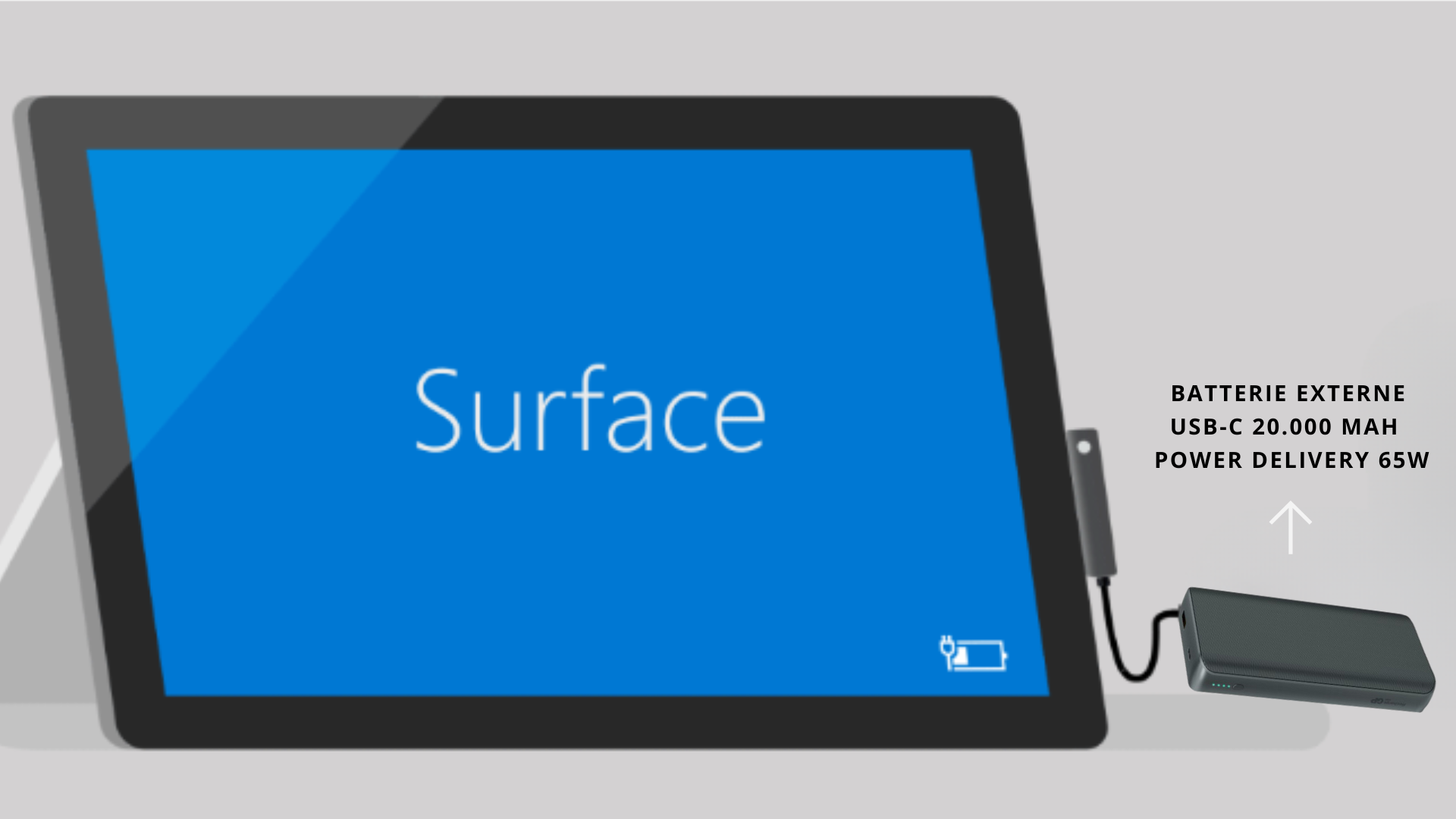Comment charger rapidement un Surface avec un port USB-C
